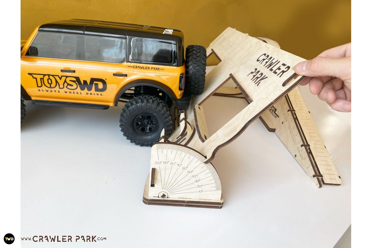 Set-up system table 1/10 & 1/12 scale rc crawler park