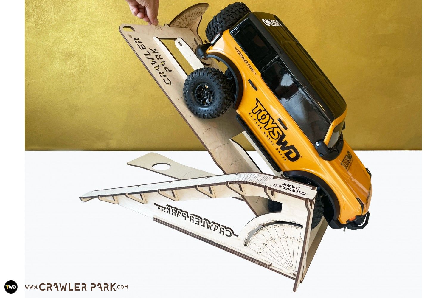 Set-up system table 1/10 & 1/12 scale rc crawler park