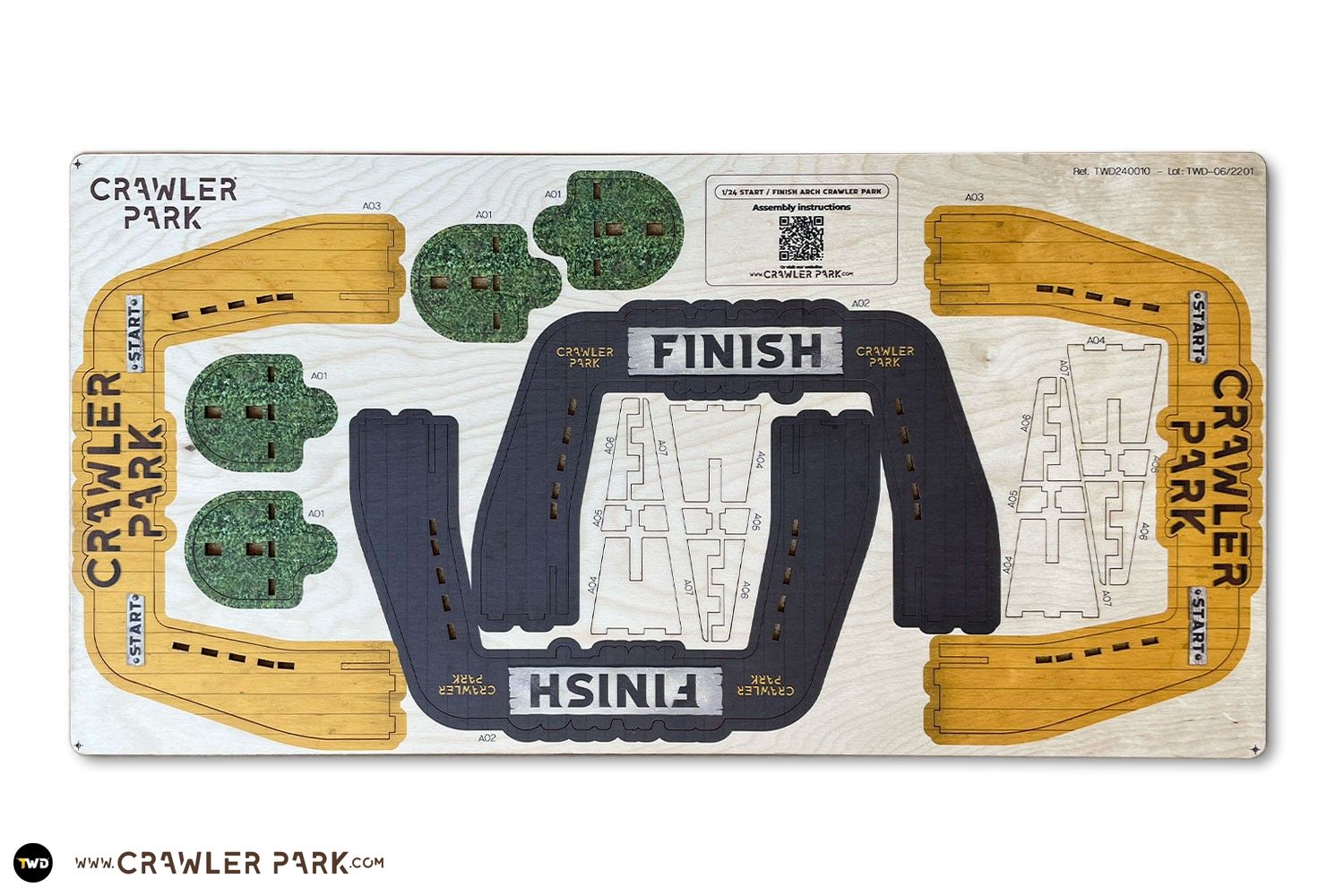 START / FINISH Arch RC Crawler park circuit 1/24 1/18
