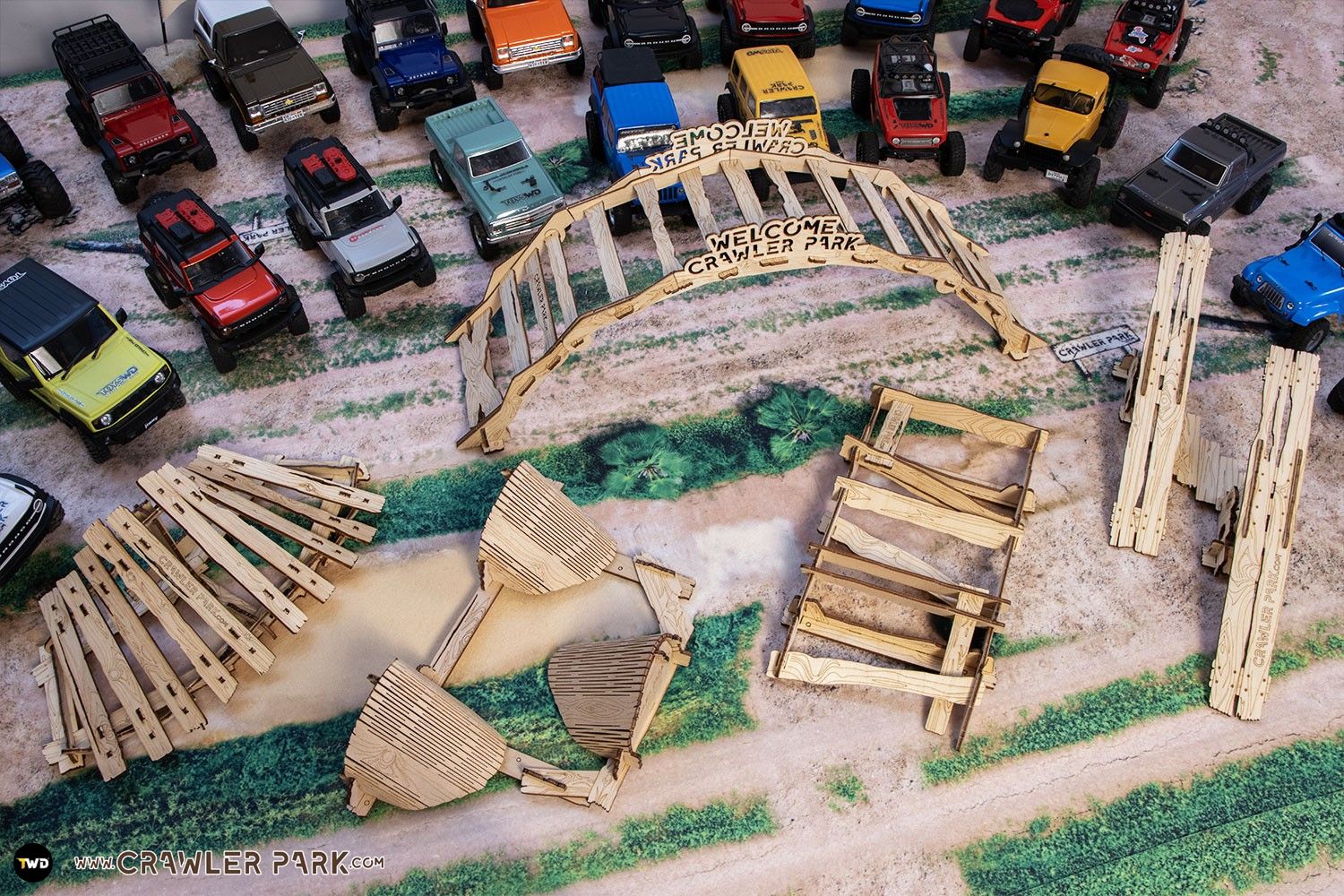 WELCOME KIT of 5 obstacles for RC Crawler Park course 1/24 & 1/18 scale