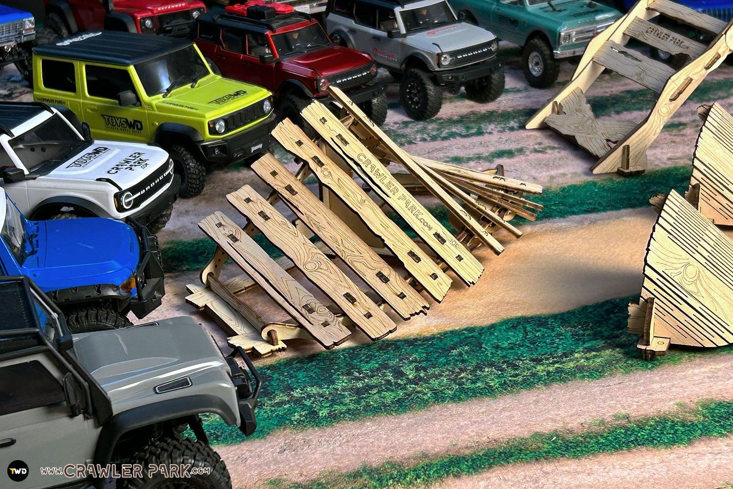 LATERAL TWIST OBSTACLE for RC Crawler Park course 1/24 & 1/18 scale