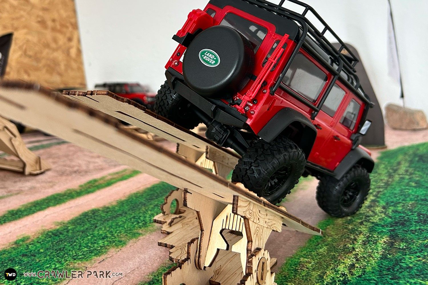 DOUBLE SEESAW OBSTACLE for RC Crawler Park course 1/24 & 1/18 scale