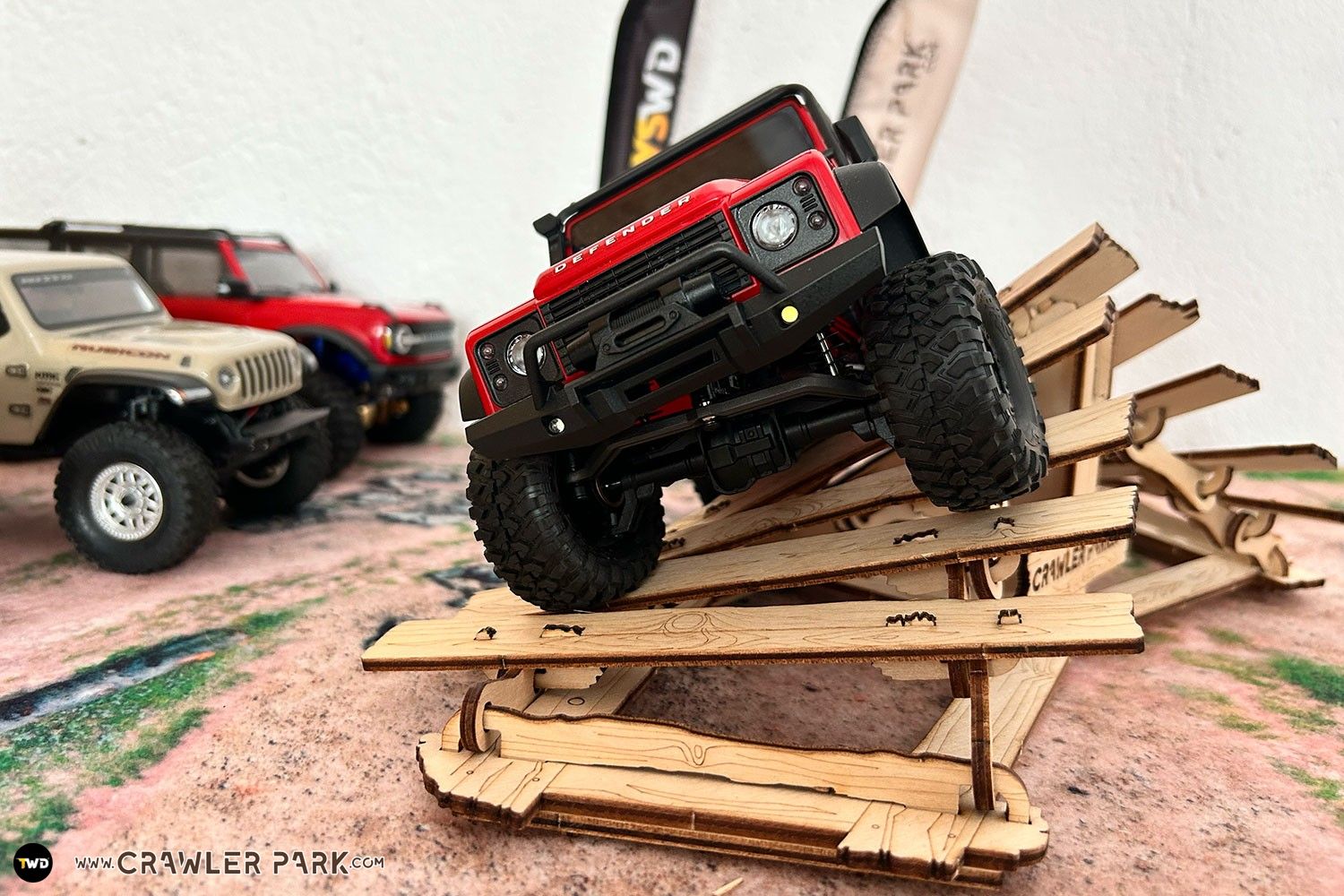 LATERAL TWIST OBSTACLE for RC Crawler Park course 1/24 & 1/18 scale