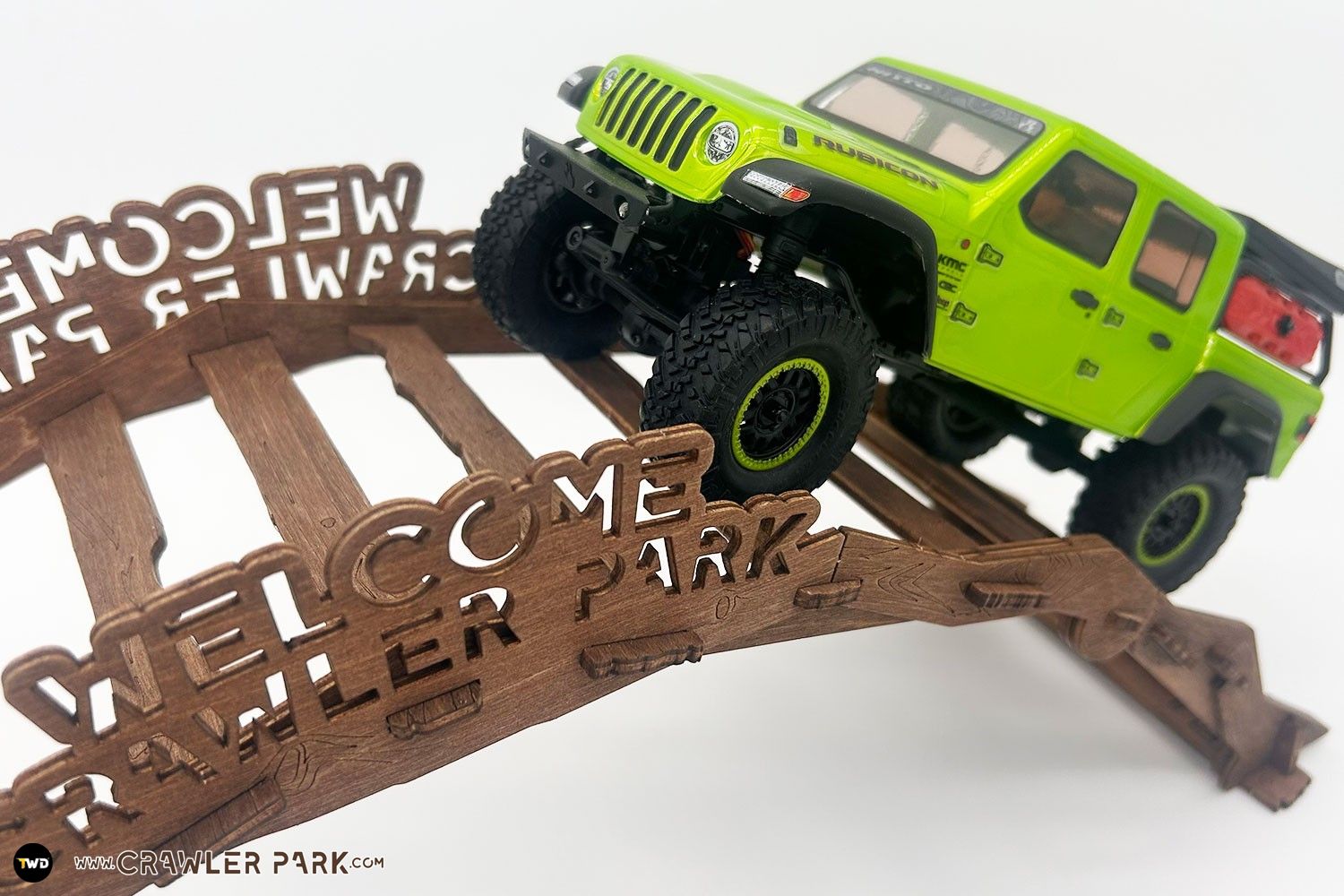 BROWN WELCOME BRIDGE obstacle for RC Crawler Park course 1/24 & 1/18 scale