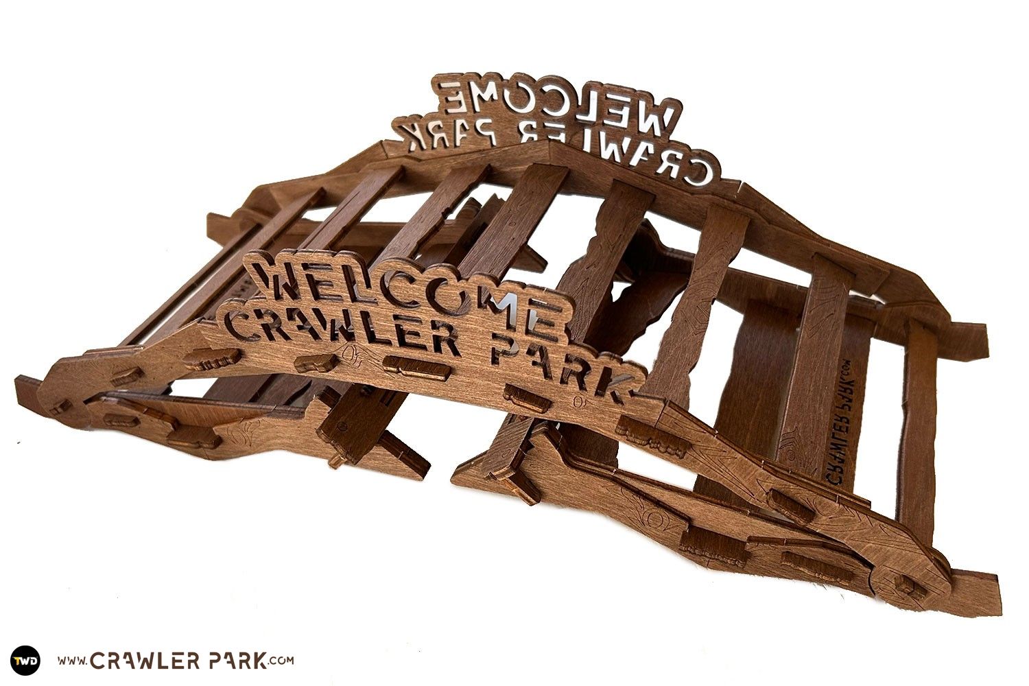 BROWN WELCOME BRIDGE obstacle for RC Crawler Park course 1/24 & 1/18 scale
